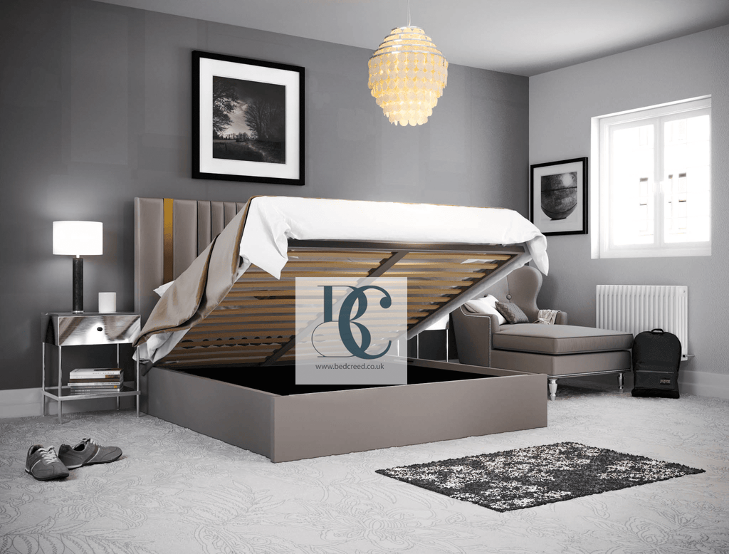 Harrow Golden Strip Line Bed - Bed Creed
